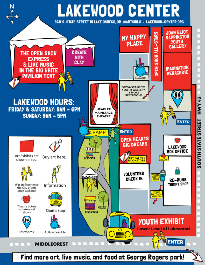 Exhibit and Shuttle Maps – Lakewood Center for the Arts